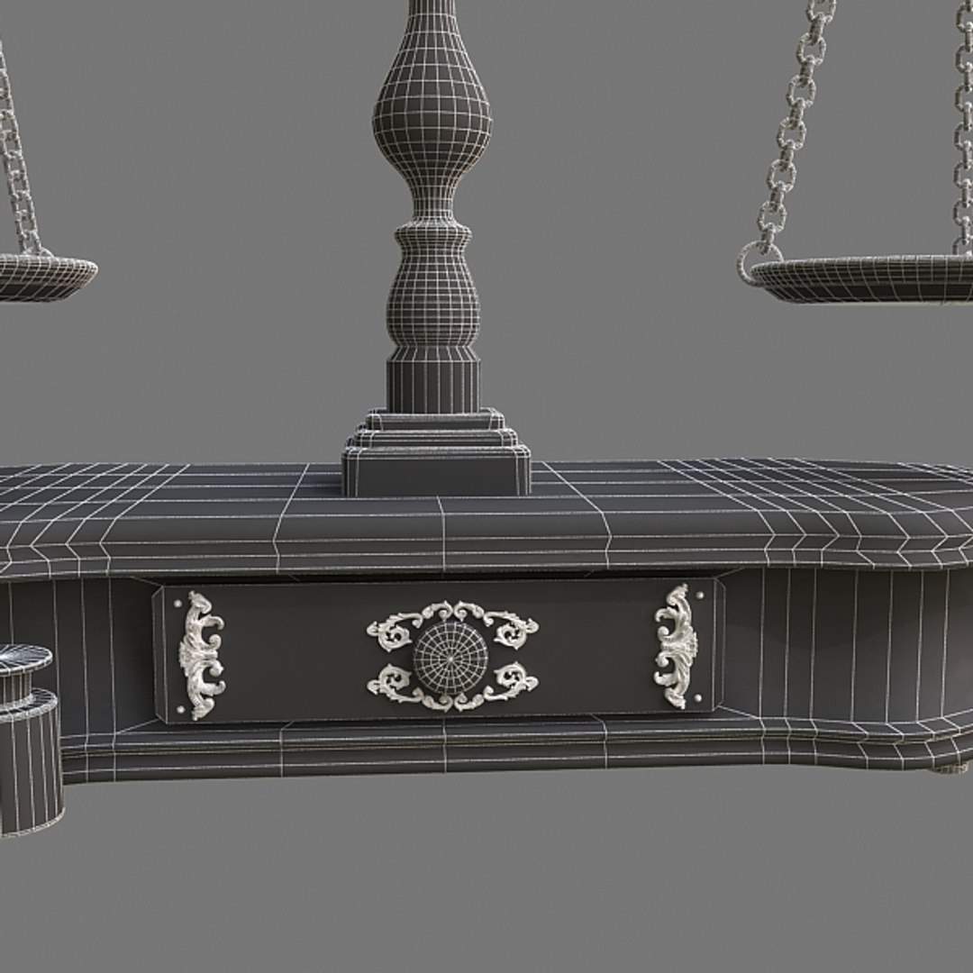 Scale Justice 3d Model