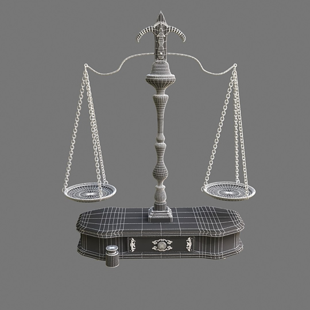 Scale Justice 3d Model