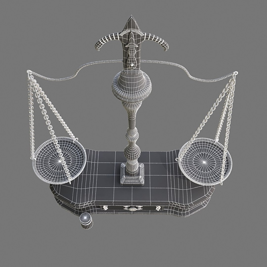 Scale Justice 3d Model