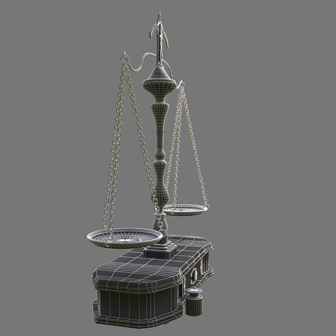 Scale Justice 3d Model