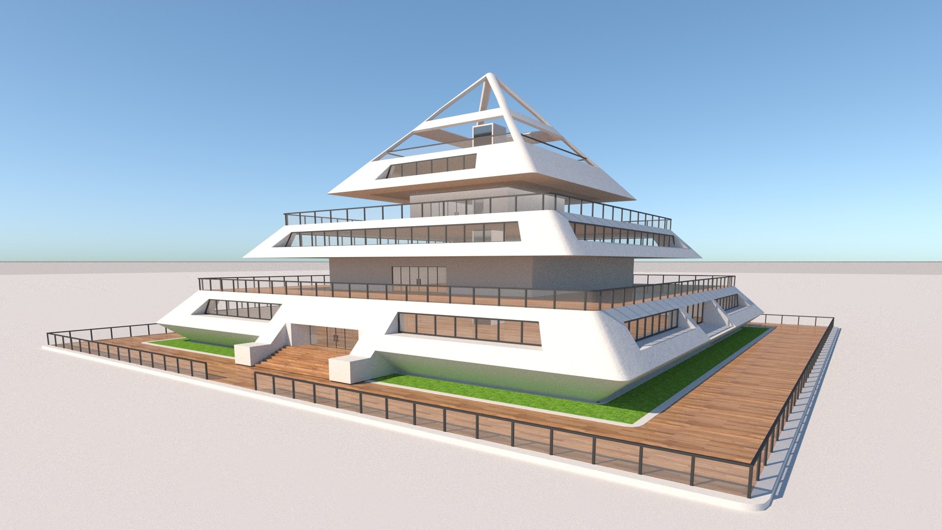 Future Building Exterior-interior 3D Model - TurboSquid 1740289