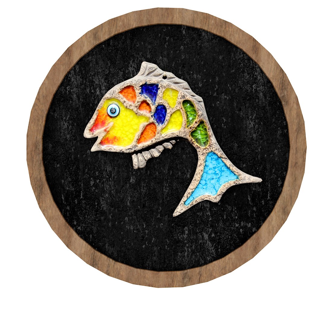 3D Fish Relief Table Model - TurboSquid 1648229