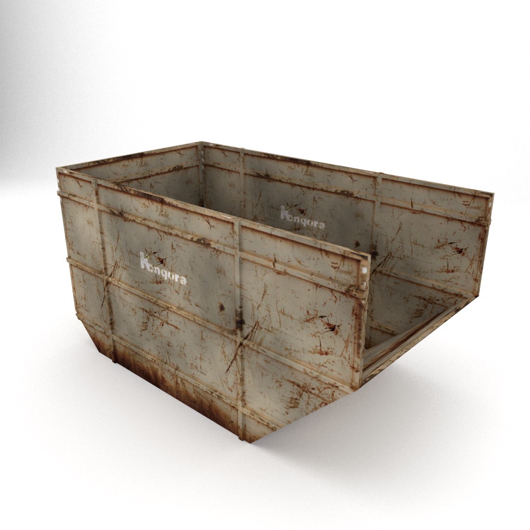 3d container model