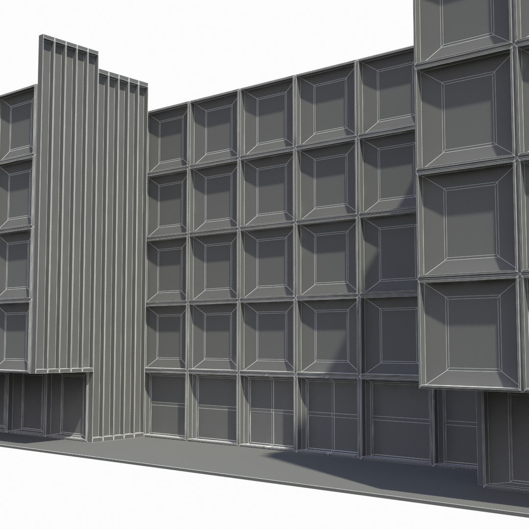 3d School Building Model