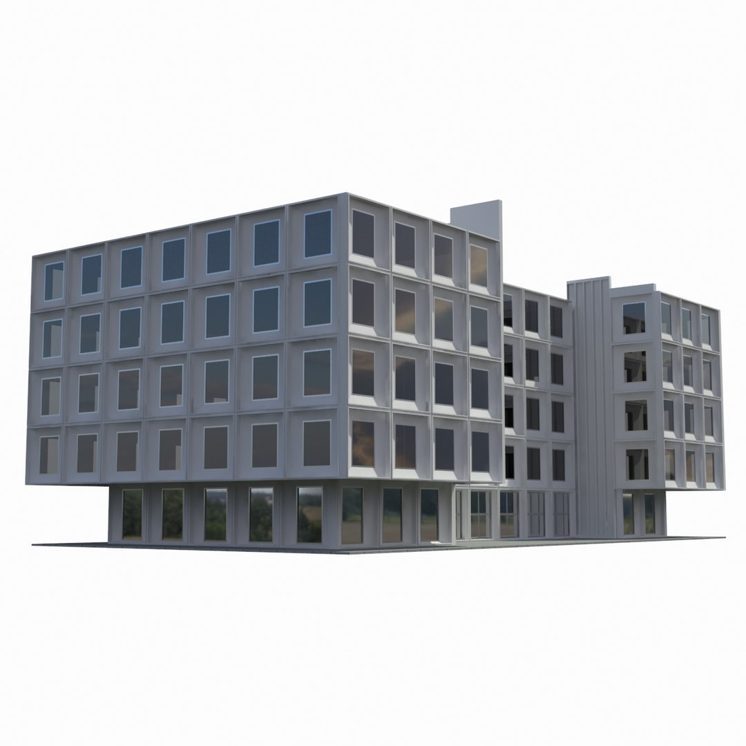 3d School Building Model