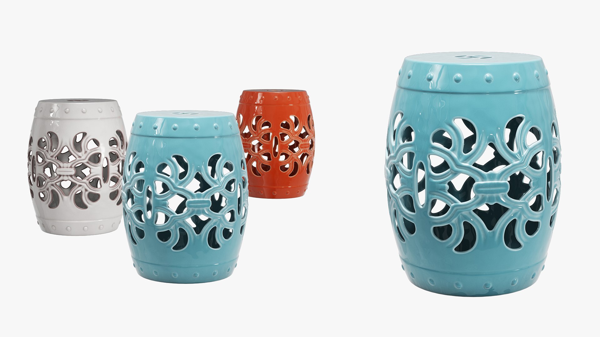 Mercury Row Donofrio Garden Stool 3D - TurboSquid 2208543