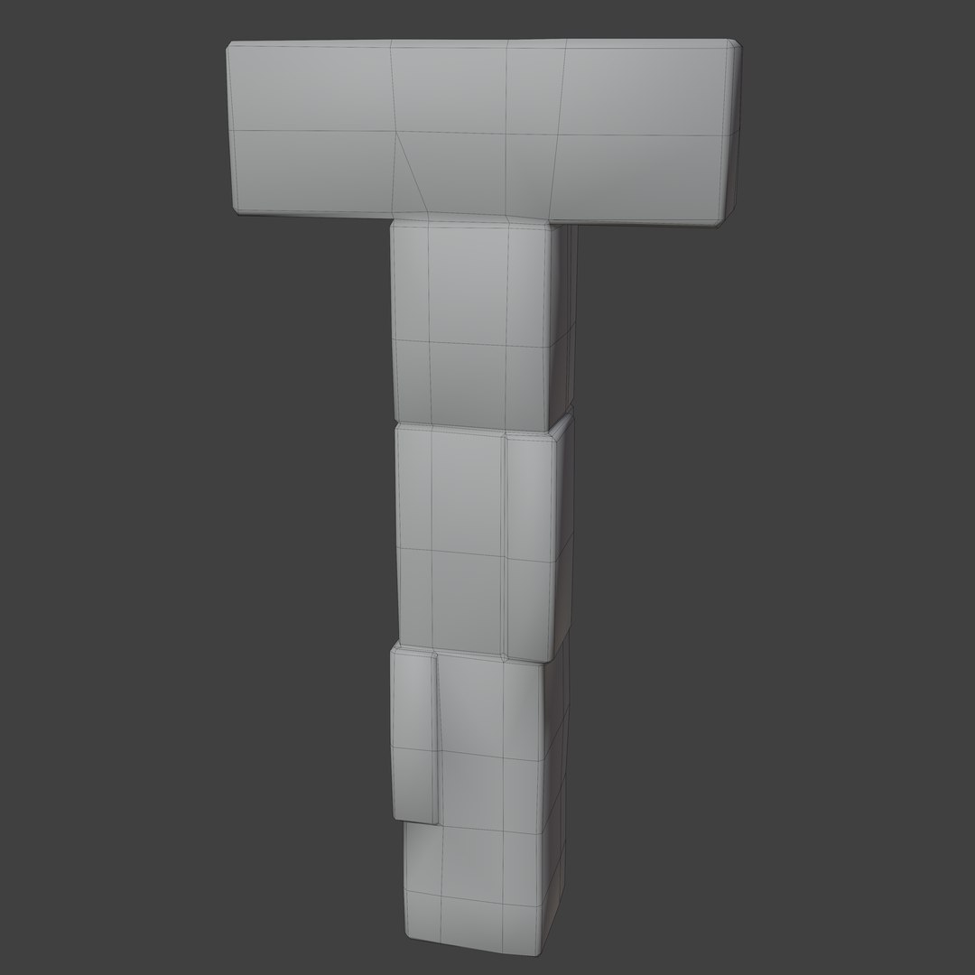 T Column 3D Model - TurboSquid 2164078