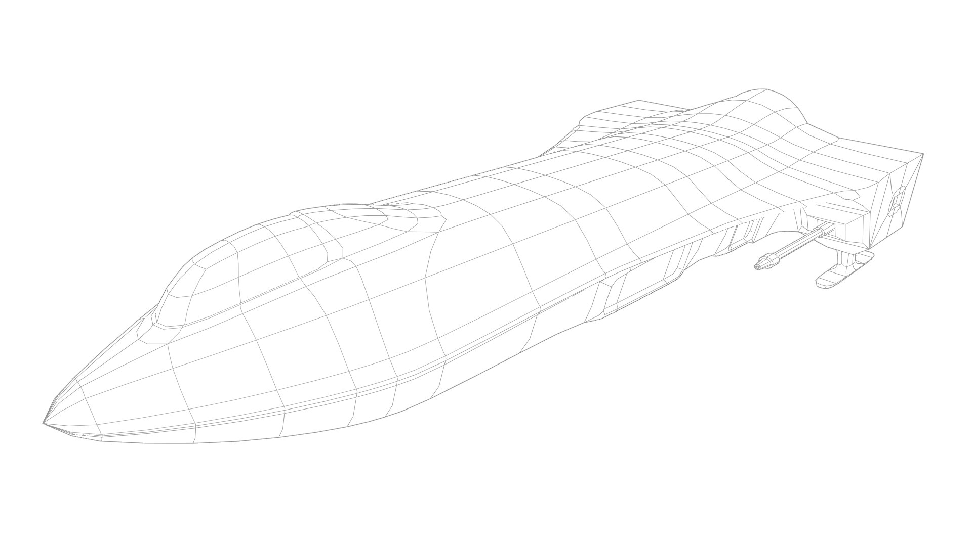Sci-Fi Military Fighter - Spaceships 3D Model - TurboSquid 1936699