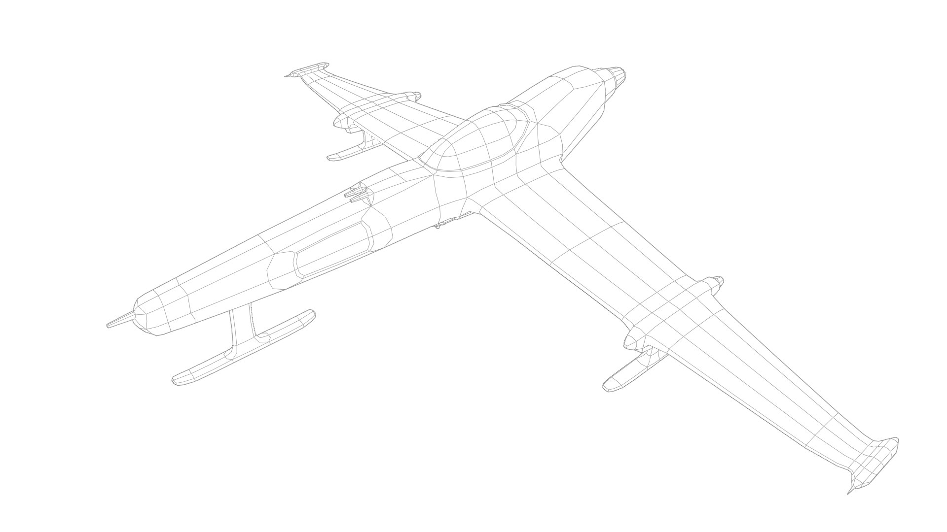 Sci-Fi Military Fighter - Spaceships 3D Model - TurboSquid 1936699