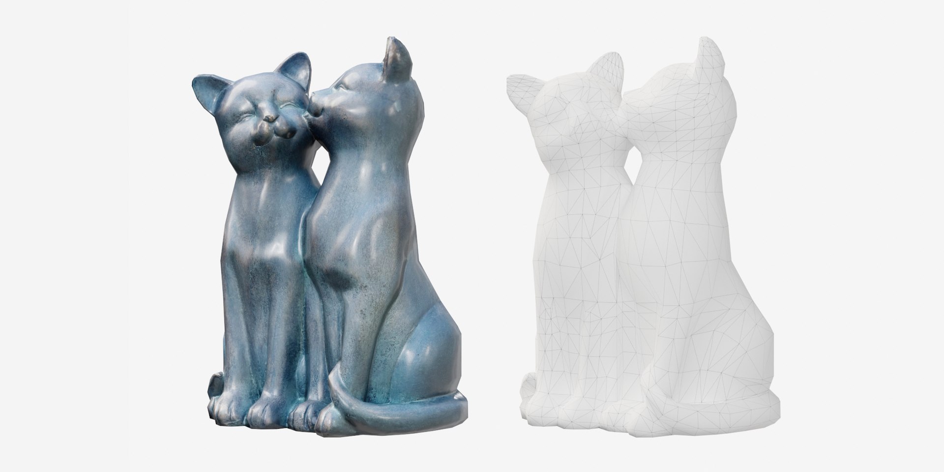 3D Model 3Dscan Cats Cuddle - TurboSquid 2345910