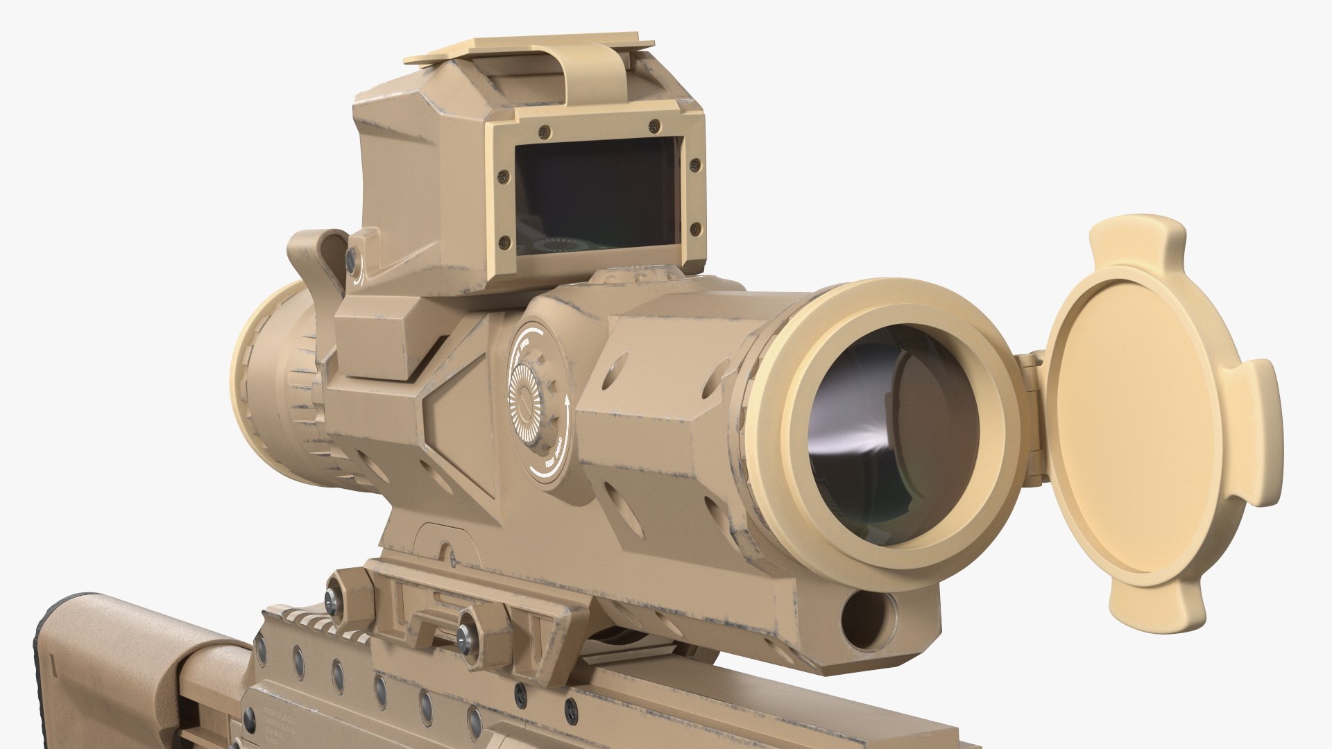SIG XM250 Light Machine Gun With Scope 3D Model - TurboSquid 2412706