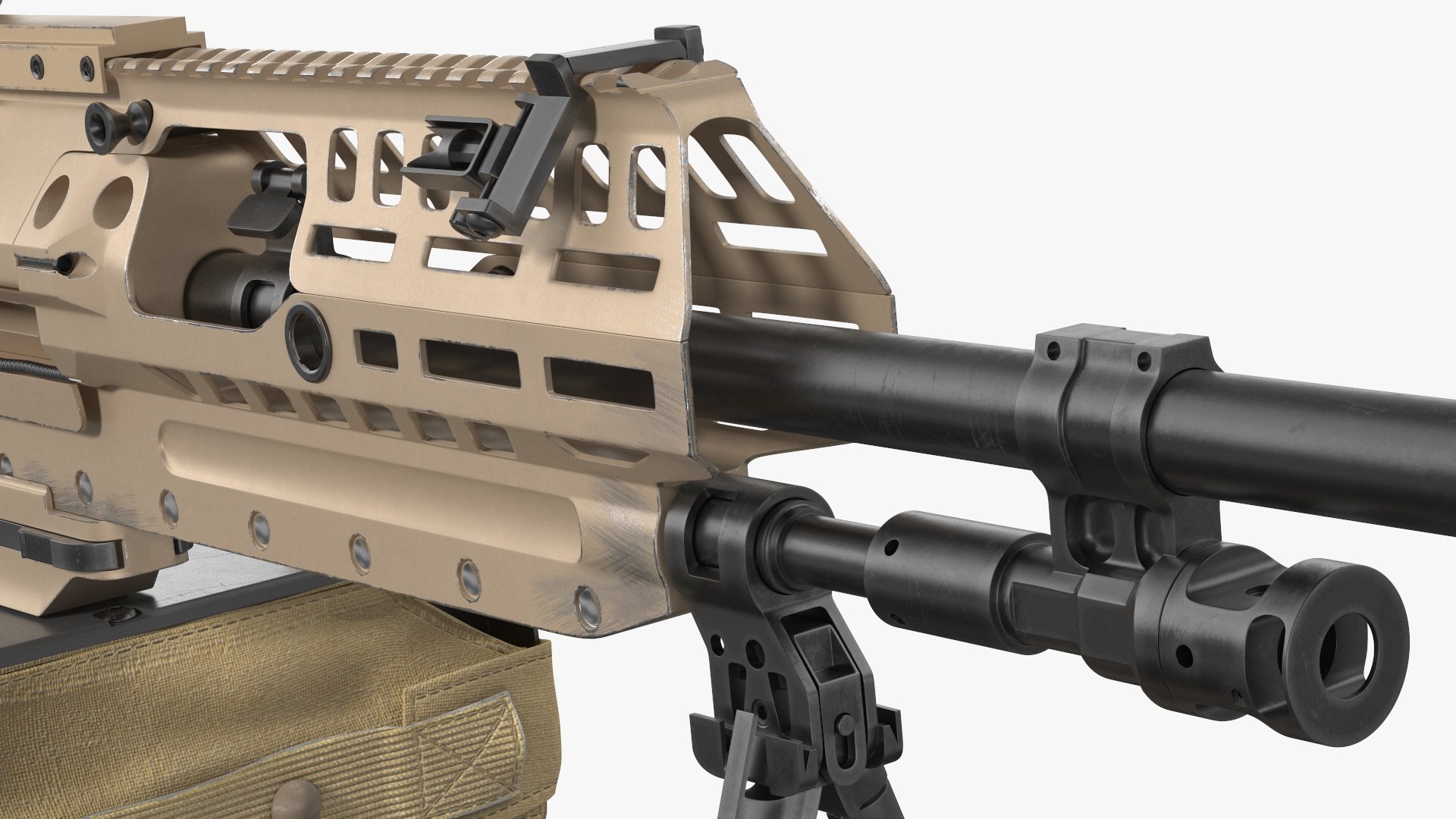 SIG XM250 Light Machine Gun With Scope 3D Model - TurboSquid 2412706