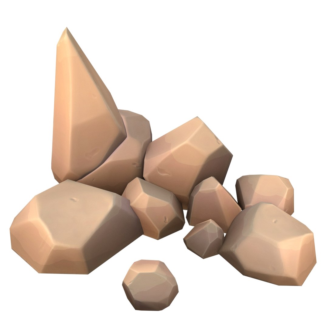 Cartoon Rock 3D - TurboSquid 1579023