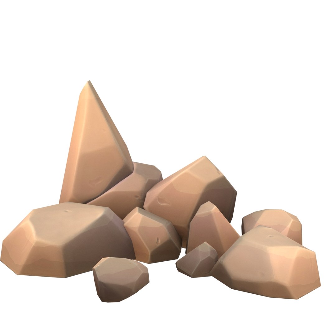 Cartoon Rock 3D - TurboSquid 1579023