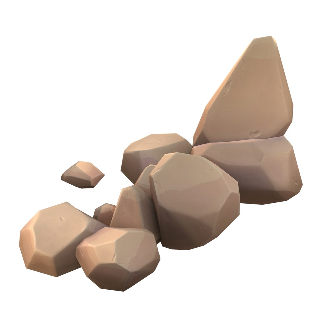 Cartoon Rock 3D - TurboSquid 1579023