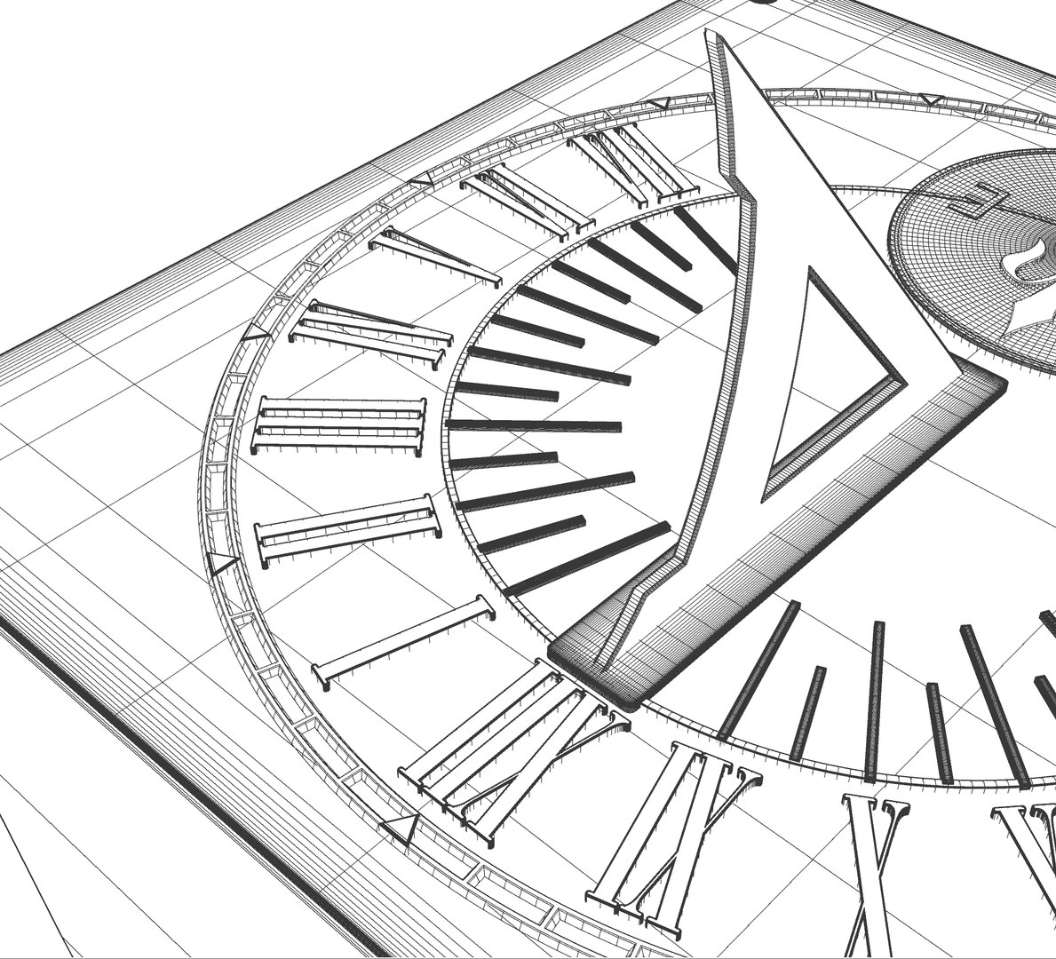 Brass Sundial And Concrete Plinth 3D model - TurboSquid 2048024