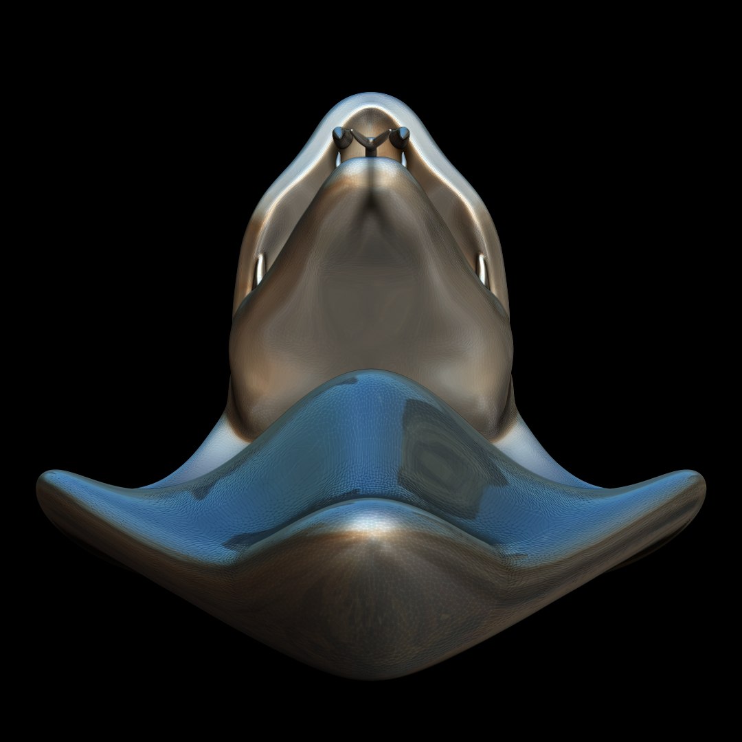 3d Snake Head Sculpture