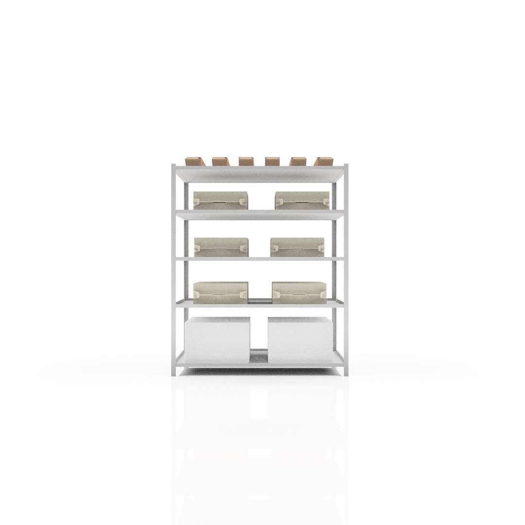 3D Model Iron Shelves - TurboSquid 2003298