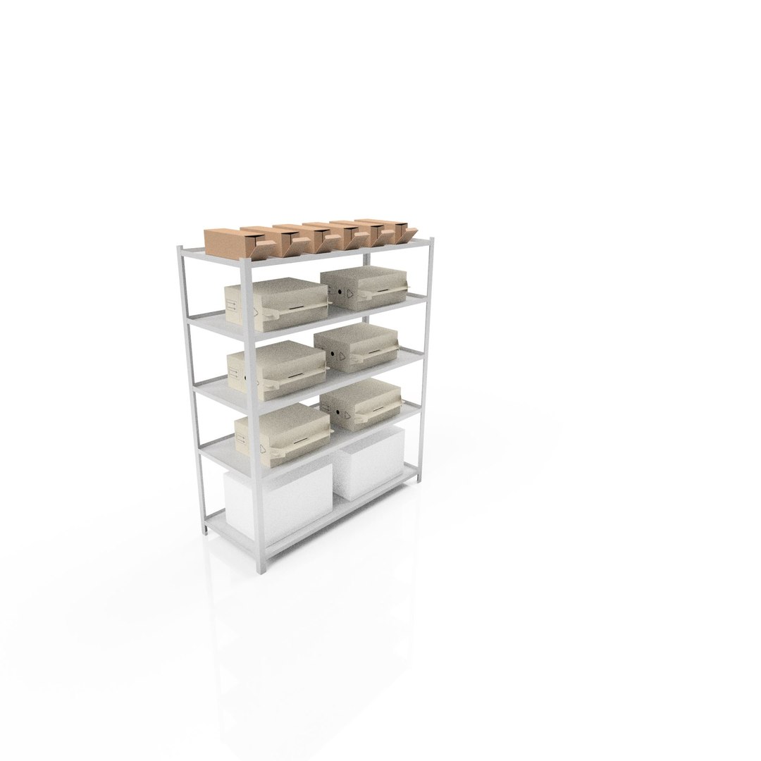 3D Model Iron Shelves - TurboSquid 2003298