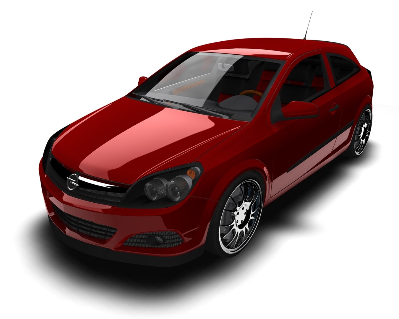 opel astra gtc 3d model