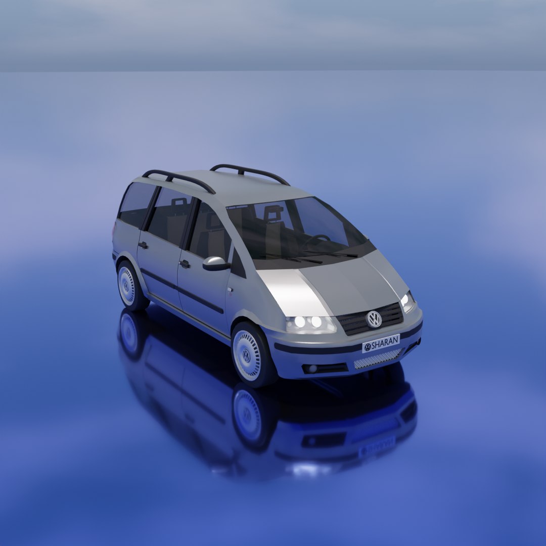 Vw Sharan 2010 3D Model - TurboSquid 2104316