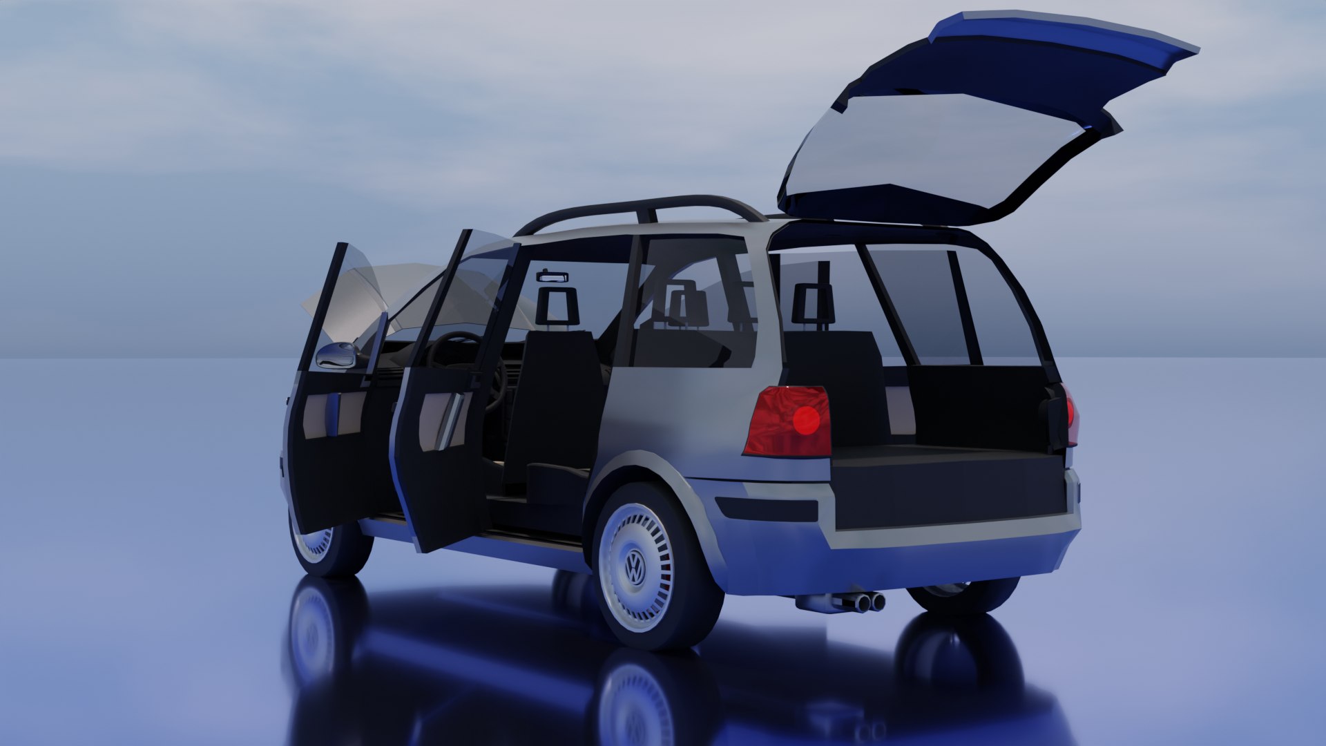 Vw Sharan 2010 3D Model - TurboSquid 2104316