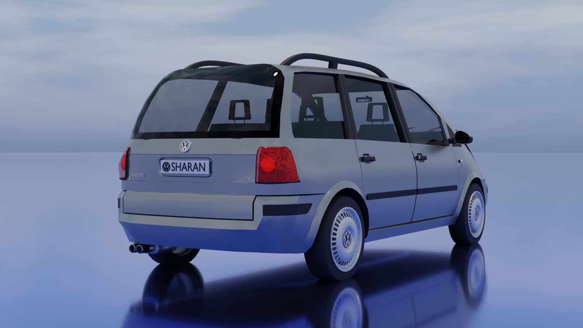 Vw Sharan 2010 3D Model - TurboSquid 2104316