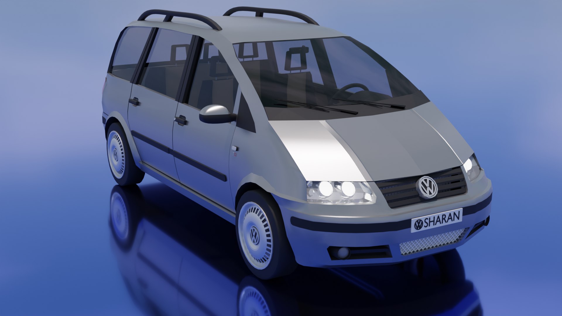 Vw Sharan 2010 3D Model - TurboSquid 2104316