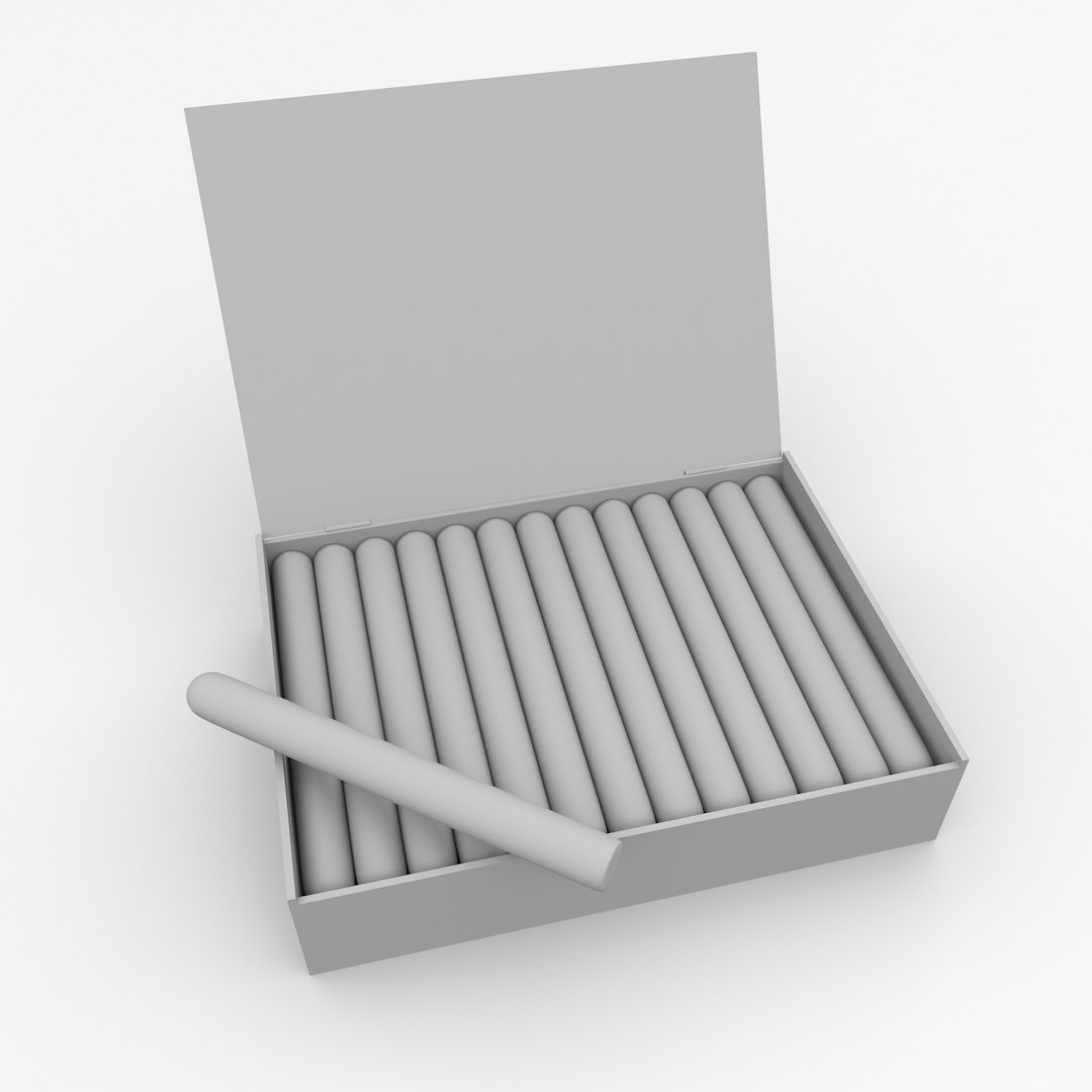 3d Model Cigar Box