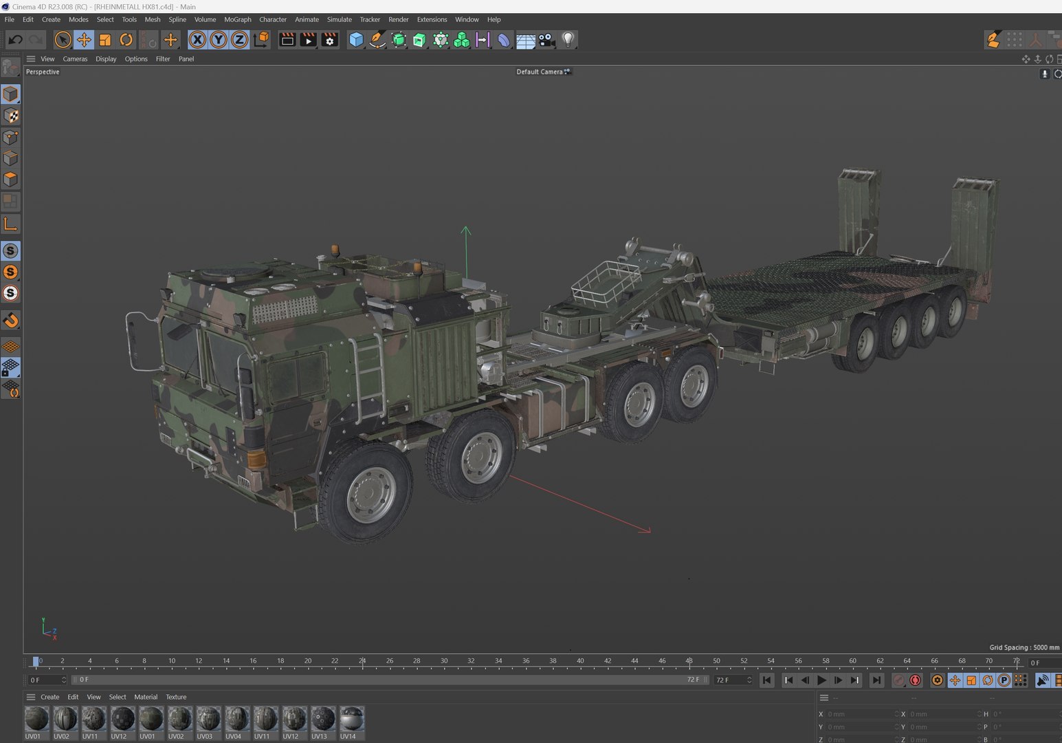 3D Model Rheinmetall HX81 Military Truck With Troller - TurboSquid 2243964