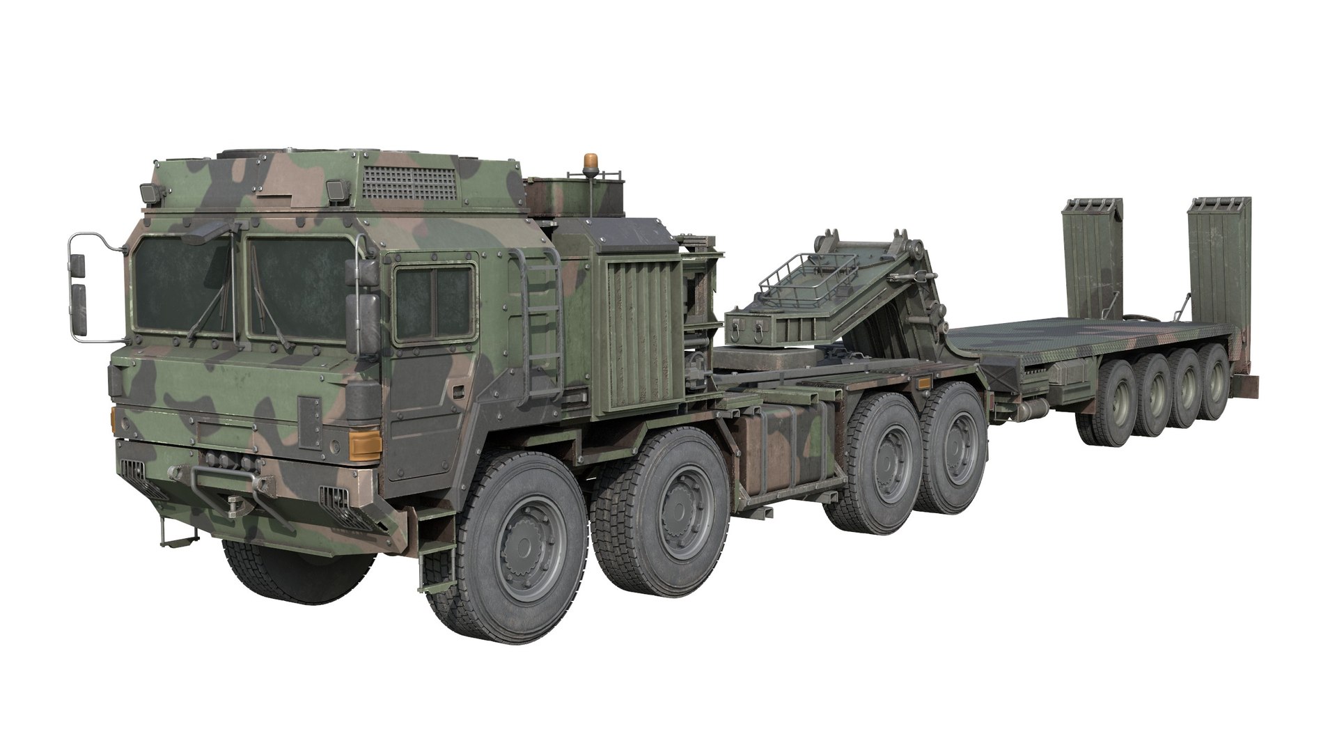 3D Model Rheinmetall HX81 Military Truck With Troller - TurboSquid 2243964