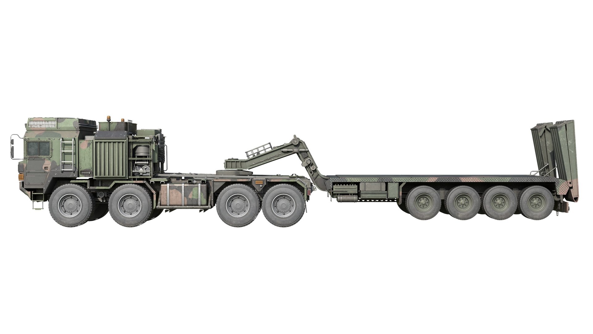 3D Model Rheinmetall HX81 Military Truck With Troller - TurboSquid 2243964