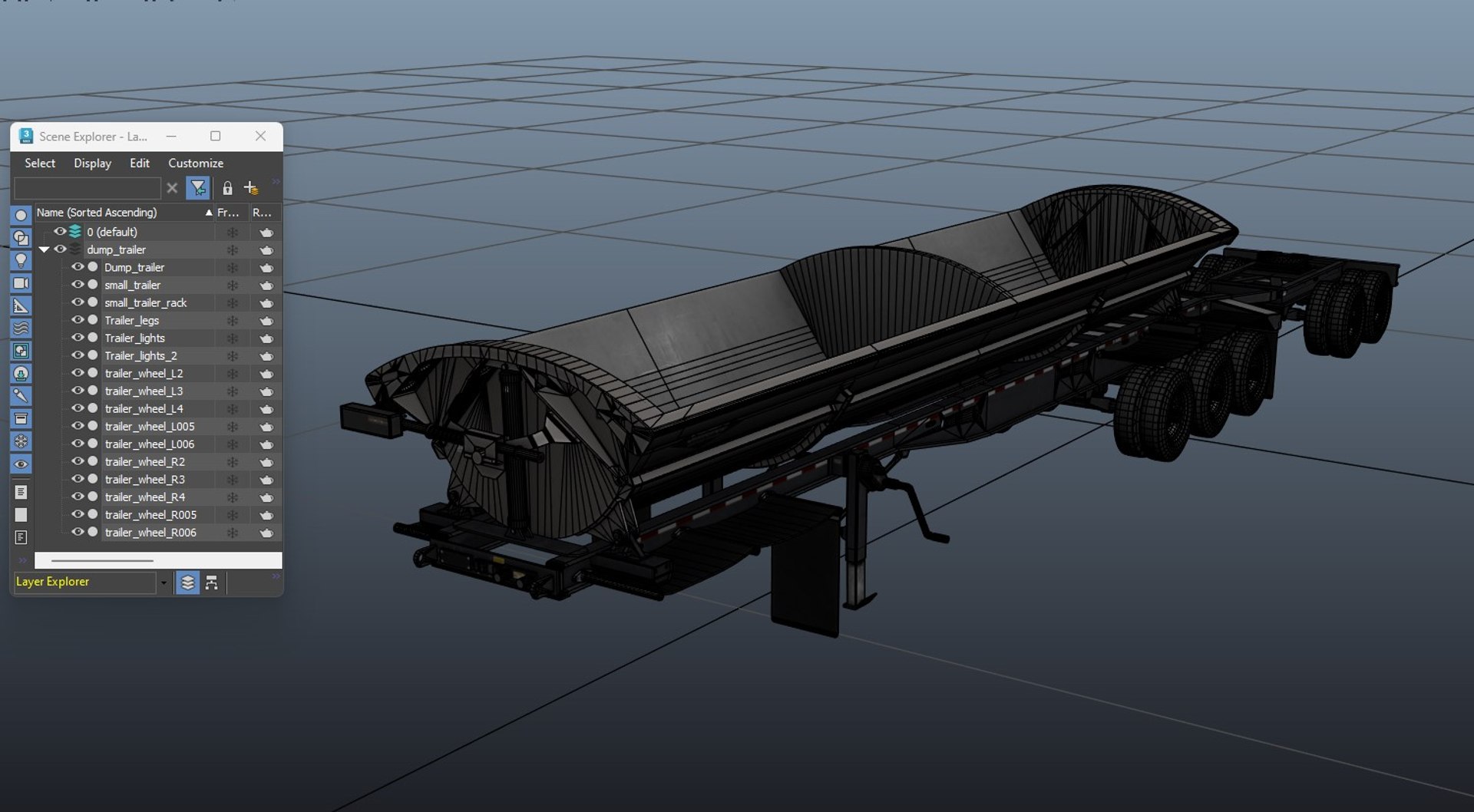Side Dump Trailer 3D Model - TurboSquid 2275568