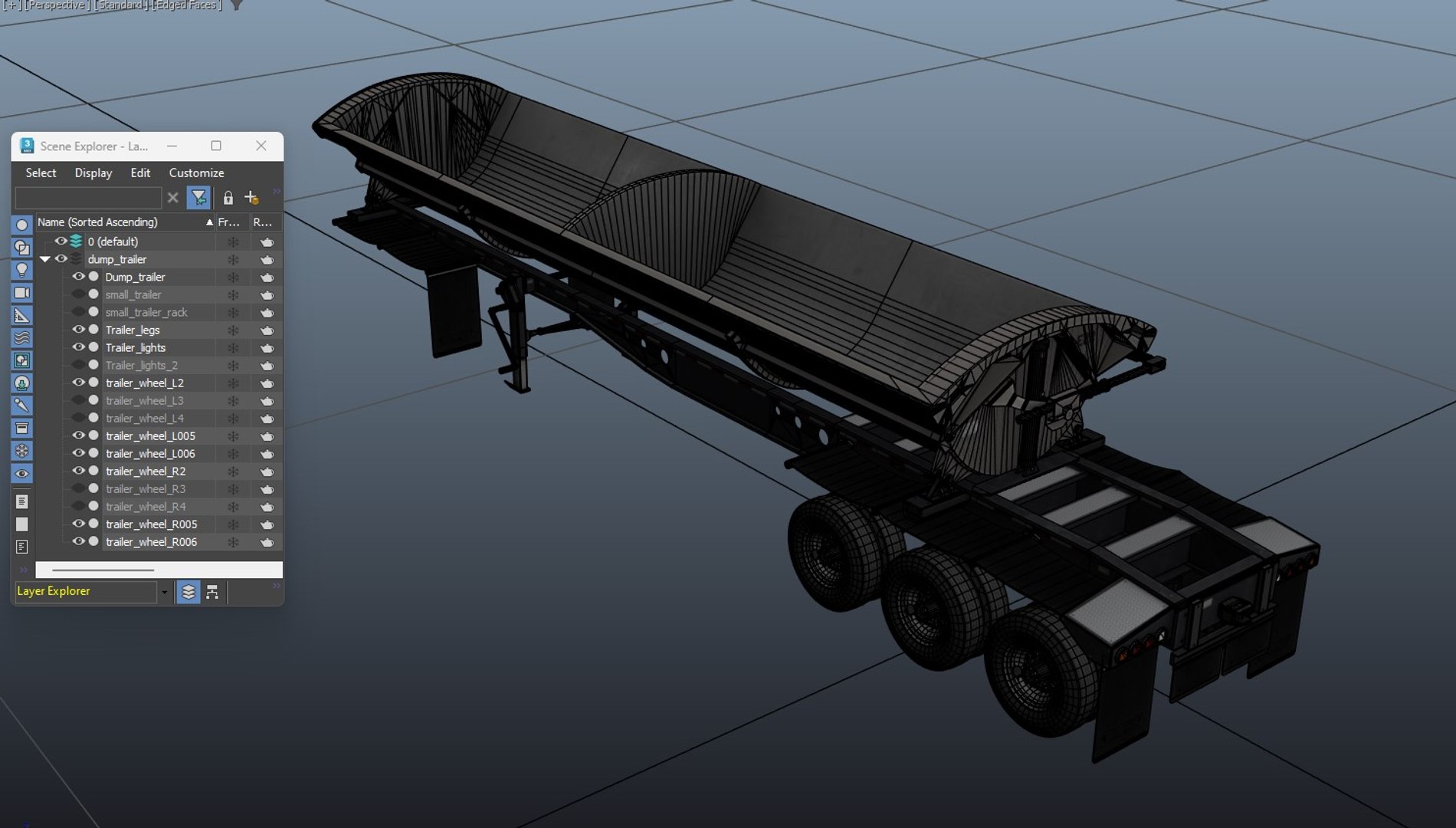 Side Dump Trailer 3D Model - TurboSquid 2275568