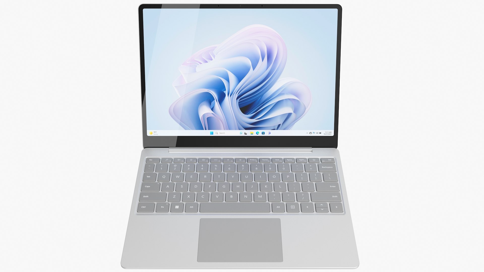 3D Microsoft Surface Laptop Go 3 Platinum Rigged model - TurboSquid 2153459