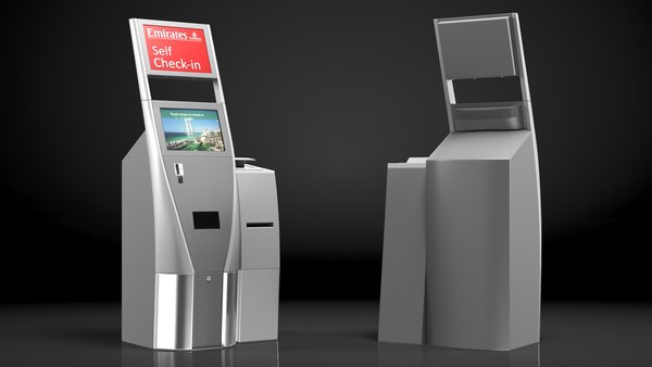 3D Emirates Self Check In Machine model - TurboSquid 1838091