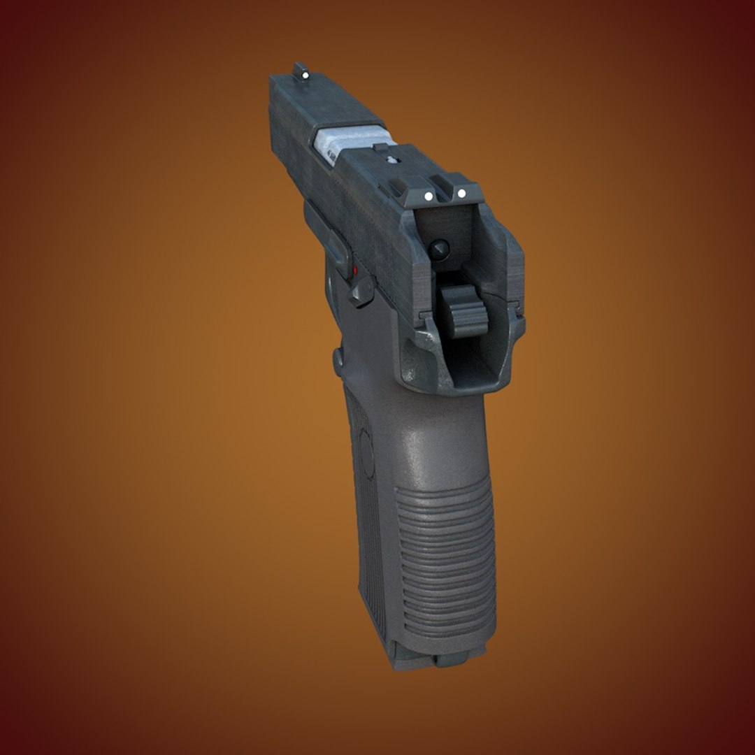 3dsmax Mp-443 Grach Yarygin Pistol