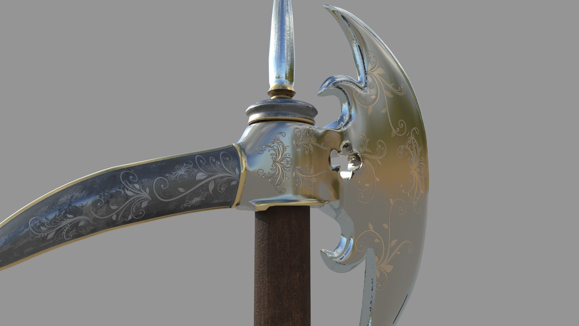 Medieval Halberd 3D Model - TurboSquid 1899330