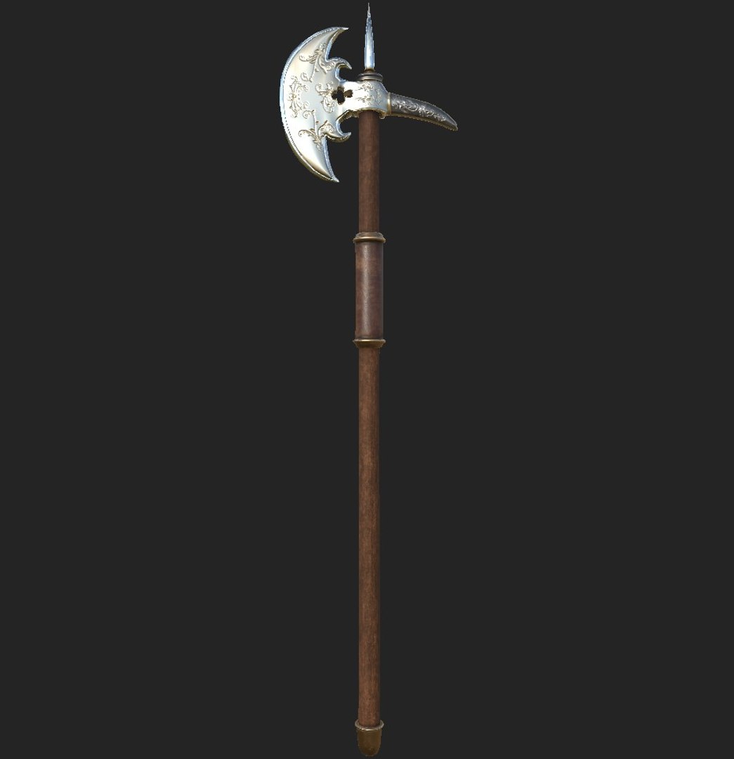 Medieval Halberd 3D Model - TurboSquid 1899330