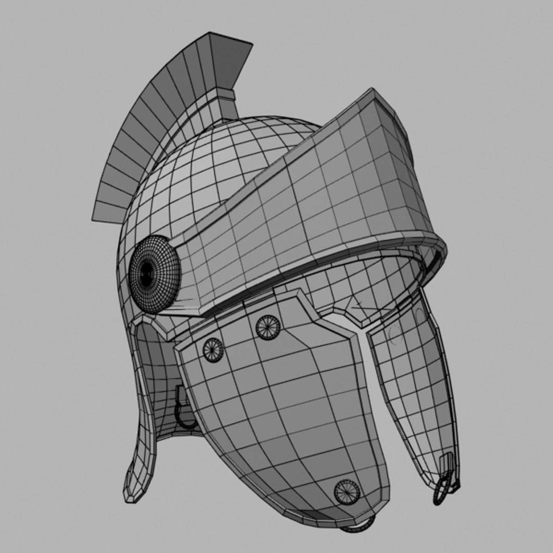 Roman Helmets 3d Model