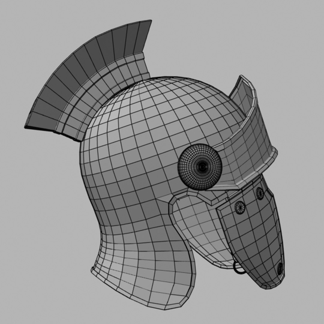 Roman Helmets 3d Model