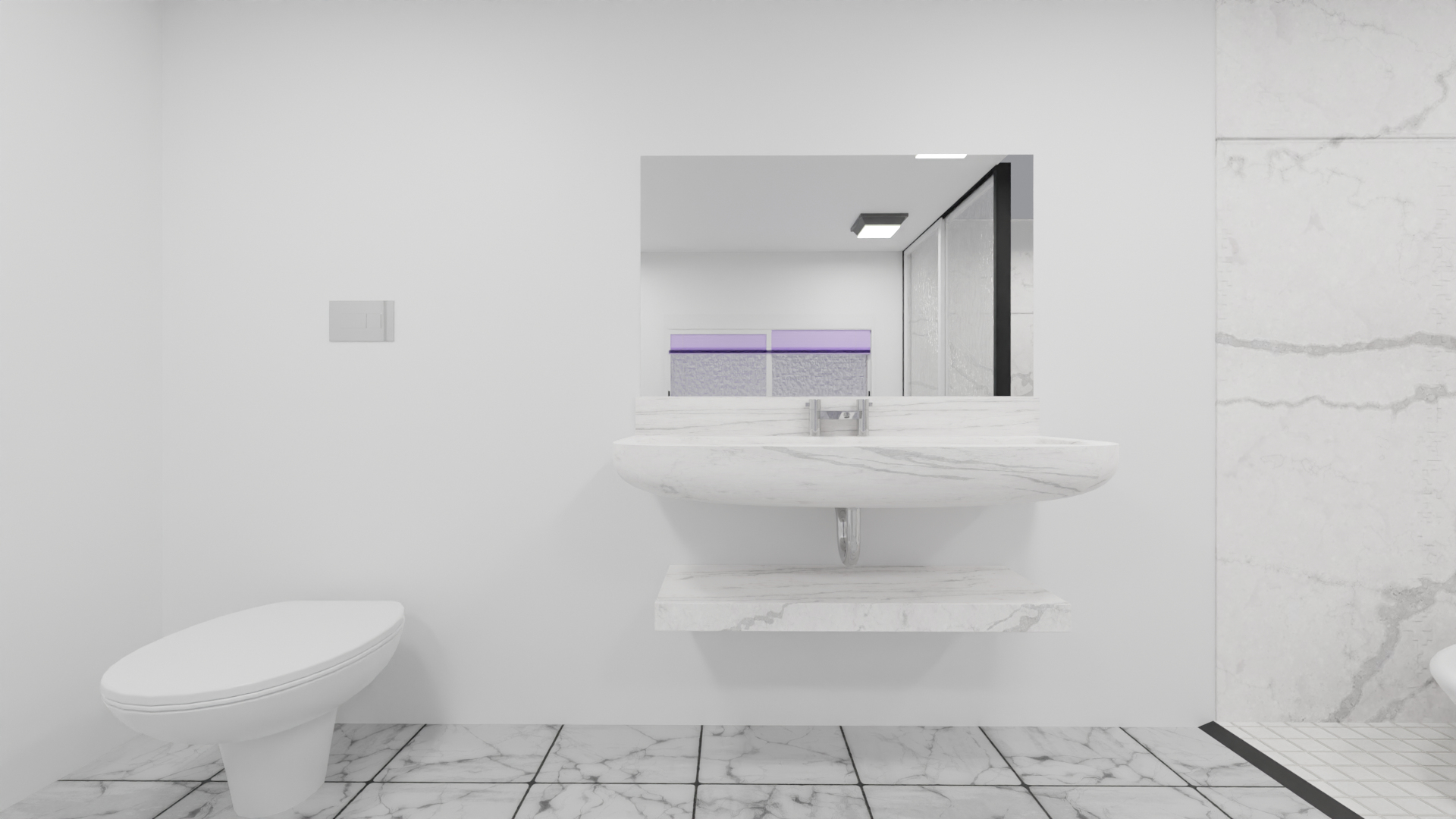 3D Modern Bathroom Interior Design Model - TurboSquid 2076737