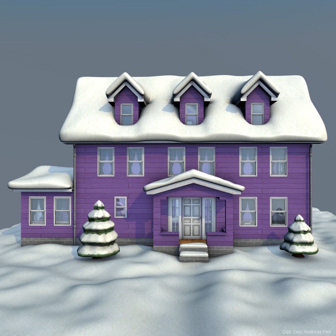 house winter c4d