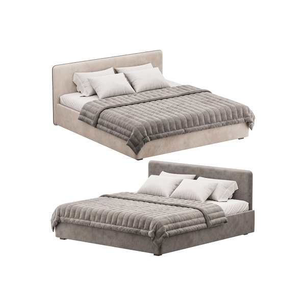 modelo 3d Cama Barry con compartimento - TurboSquid 2320596