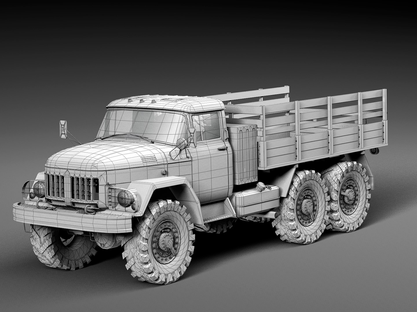 Military Zil 131 3D Model - TurboSquid 1288924