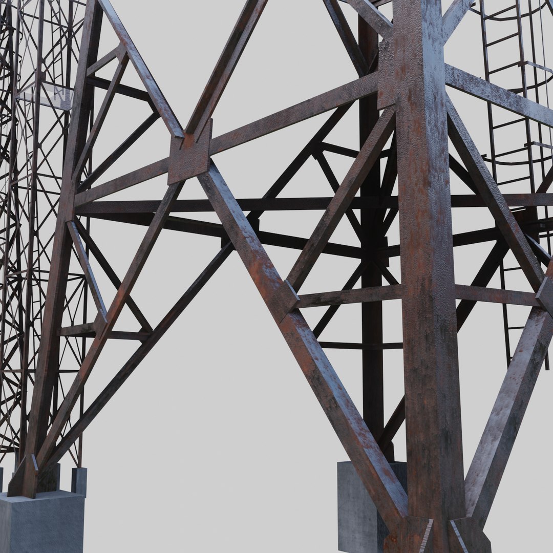 3D power tower electric model - TurboSquid 1663081