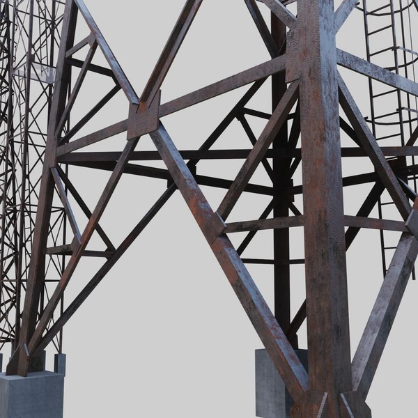 3D power tower electric model - TurboSquid 1663081