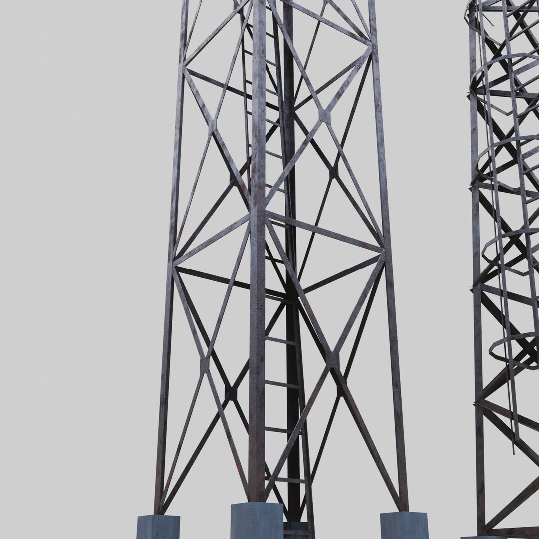 3D power tower electric model - TurboSquid 1663081