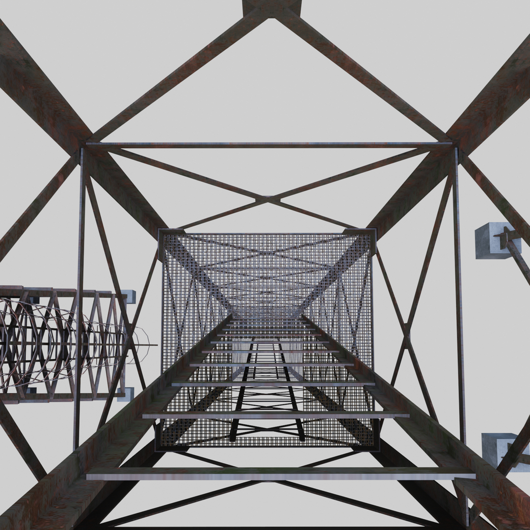 3D power tower electric model - TurboSquid 1663081