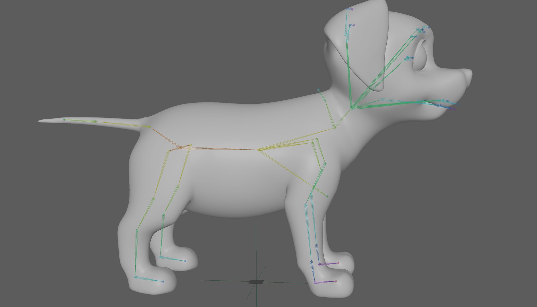 Cartoon Cute Puppy Dog Rig 3D - TurboSquid 1887323